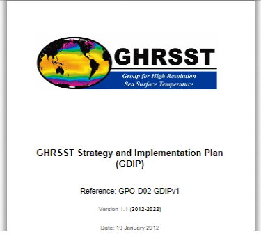 GHRSST - Governance documents