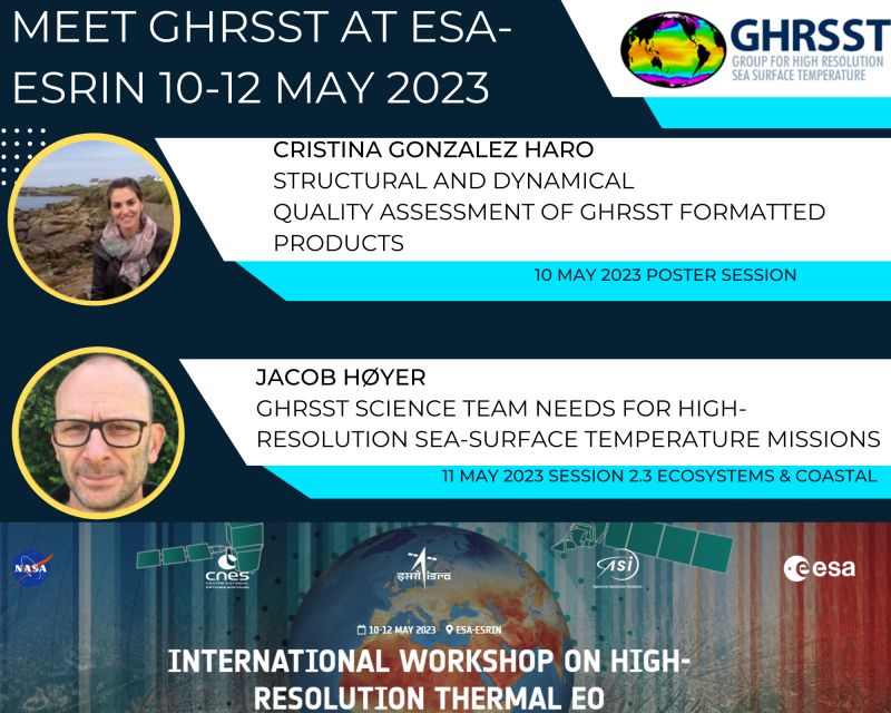 GHRSST - 11 May 2023, GHRSST at the Thermal EO 2023 workshop ...